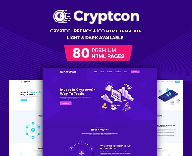 Cryptcon - ICO & Crypto HTML Template - Templates Coder